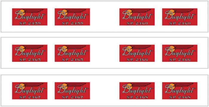 Kato - Railroad Decal Set - Southern Pacific Daylight Articulated Coach ...