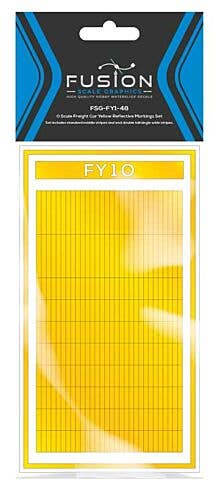 FUSION - Railroad Freight Car Yellow Reflective Markings Set - 320-360001