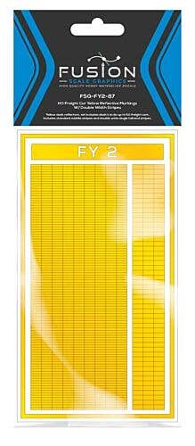 Fusion - Railroad Freight Car Yellow Reflective Markings Set w/Double ...