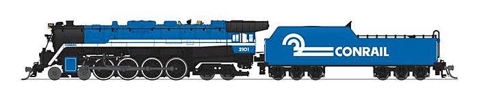 BLI - RDG Class T-1 4-8-4 - Standard DC - Stealth - Conrail #2101 ...