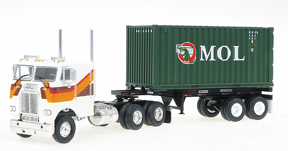 Athearn - Ready To Roll(TM) Freightliner Cabover w/20' Chassis & Box ...