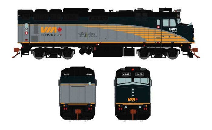 Rapido - Rebuilt GMD F40PH-2D - Standard DC - VIA Rail Canada 6454 ...