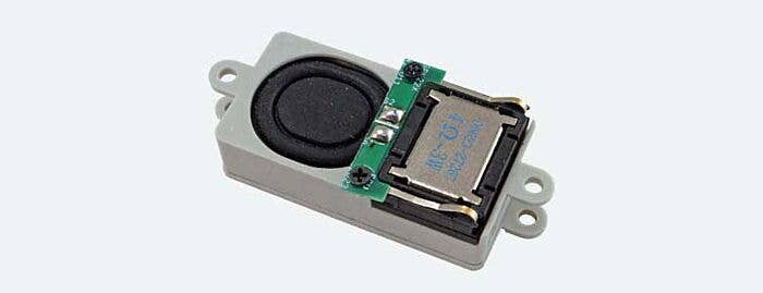 ESU - Rectangular Speaker with Enclosure - 4 Ohm, 11/16 x 1-3/8 x 7/16 ...