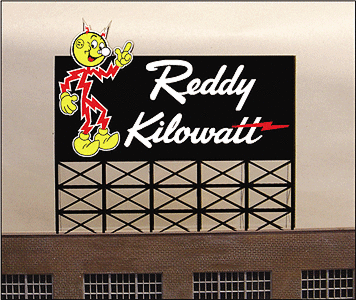 Micro Str - Reddy Kilowatt Animated Neon Billboard - 4-1/2 x 4-7/8" 11. ...