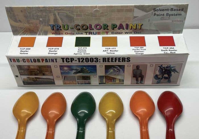 Tru-Color - Reefers Railroad Paint Set - 6 1oz 29.6ml Bottles - 1 Each ...