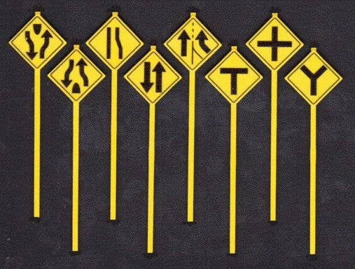 Tichy - Road Path Warning Signs - Set #3 pkg(8) - 293-2074