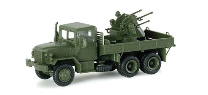 Herpa - Roco Mini-Tanks US/NATO Trucks - M35 Truck w/Quad .50 Anti ...