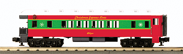 MTH - Rugged Rail O-27 Madison Observation Car - Christmas Express ...