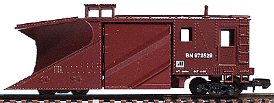 Walthers - Russell Snow Plow - Burlington Northern (Mineral Red) - 932-8504