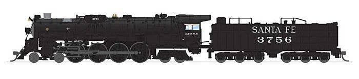 BLI - Santa Fe 4-8-4 Northern - Standard DC - Stealth - Santa Fe #3758 ...