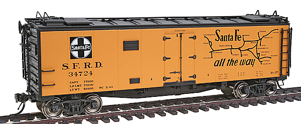 Intermount - Santa Fe 40' Steel Ice Reefer - Ready to Run - "Grand ...