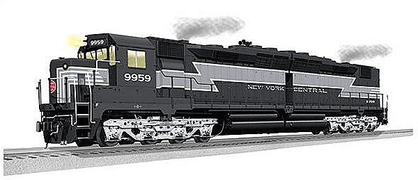 Lionel - Scale EMD DD35A - 3-Rail - Unpowered - New York Central #9959 (Lightning Stripe) - 434 ...