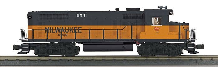 MTH - Scale EMD GP20 - 3-Rail - Unpowered - RailKing(R) - Milwaukee Road #974 (orange, black ...