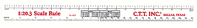 CTT Inc - Scale Ruler - 1:20.3 (G) Scale - 233-9020