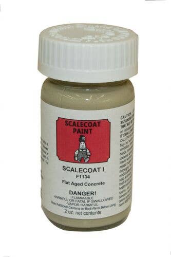 Scalecoat - Scalecoat I Railroad Paint - 2oz 59.1ml Bottle - Flat Aged ...