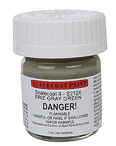 Scalecoat - Scalecoat II Railroad Paint 1oz 29.6ml - Erie Gray Green - 640-21241