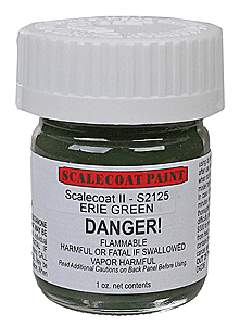 Scalecoat - Scalecoat II Railroad Paint 1oz 29.6ml - Erie Green - 640-21251