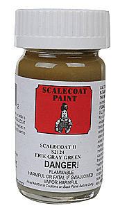 Scalecoat - Scalecoat II Railroad Paint - 2oz 59.1mL - Erie Gray-Green ...