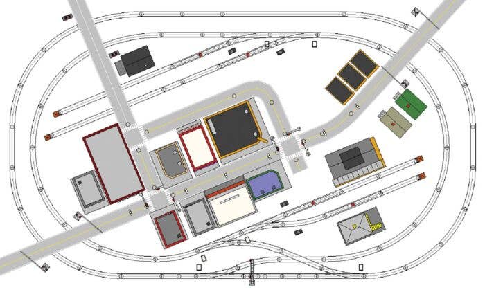 MTH - ScaleTrax Layout Pkg #7 (Drop Ship) - 6 x 10 Main Street - 507-451107