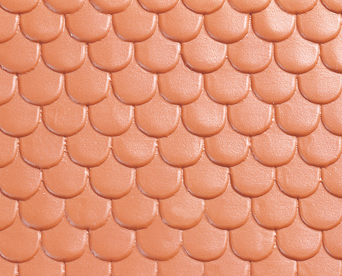 Noch - Scalloped Tile - 24 x 7-3/16" 60 x 18cm (red) - 528-55232
