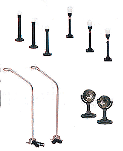 Life-Like - Scenemaster Light-Ups - Assortment - 3 Each Street Lights ...