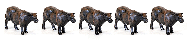 Life-Like - SceneMaster(TM) Figures - Cattle pkg(5) - 433-1590