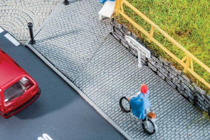 Faller - Self-Adhesive Road Surface Sheet - Paved Sidewalk - 272-170318