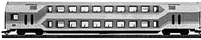 Roco - Set bi-level coaches - 625-14014