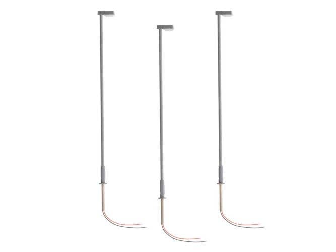 Lionel - Short-Arm Highway Warm White LED Street Light/Lamp 3-Pack ...