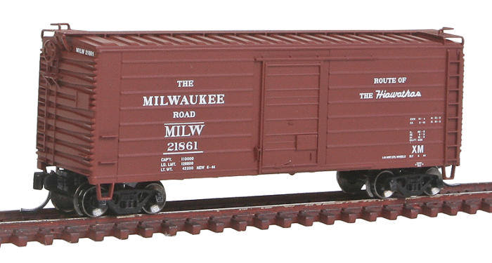 Fox Valley - Short-Rib 40' Rib-Side Boxcar - Ready to Run - Milwaukee ...