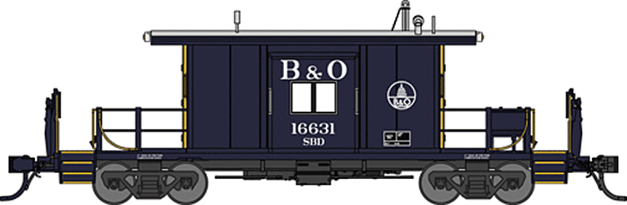 Bluford - Short Body Bay Window Caboose - Ready to Run - Seaboard ...