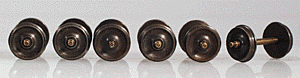 NWSL - Shoulder Axle Nickel-Silver Wheelset - 36"/88 - 53-372084