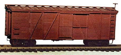 JV Model - Single-Sheathed Wood Boxcar - Kit - Includes Trucks ...