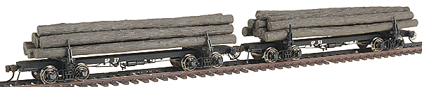Rivarossi - Skeleton Log Car - 2 Pack; Ready-to-Run - Georgia Pacific ...