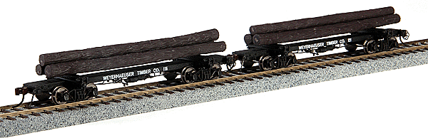 Rivarossi - Skeleton Log Car 2 Pack - Ready-to-Run - Weyerhaeuser ...