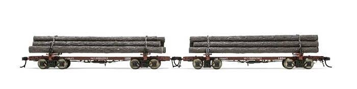 Rivarossi - Skeleton Log Car with Load 2 Pack - Ready-to-Run - McCloud ...