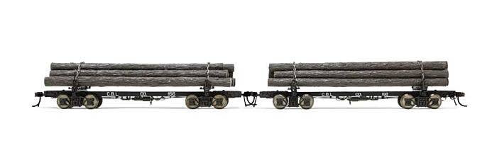 Rivarossi - Skeleton Log Car with Load 2 Pack - Ready-to-Run - Coos Bay ...
