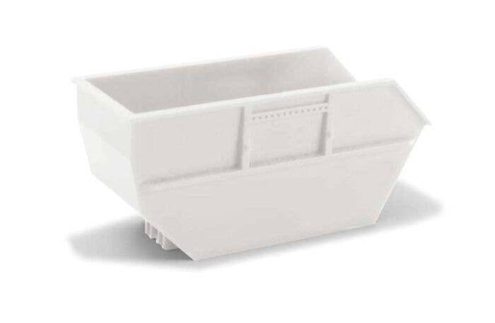 Herpa - Skip Tray For Ak16, 15 CBM Skiploader - White pkg(2) - 326-54607