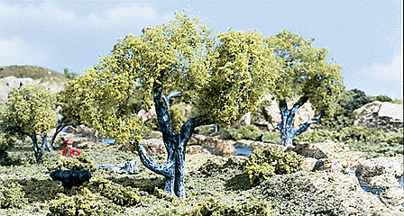 Woodland - Small Tree Kits - Deciduous - Double-Fork Trunks - 3-1/2" 8 ...