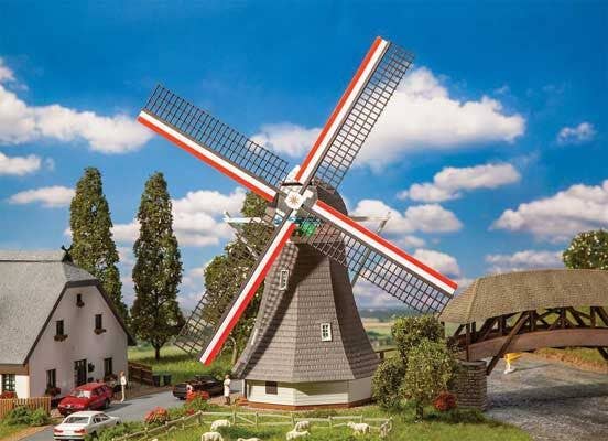 Faller - Small Windmill with Motor - Kit - 11.5 x 11.5 x 26cm - 272-191763
