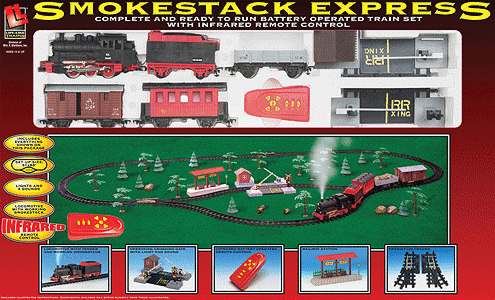 Life-Like - Smoke Stack Express Train Set - Battery-Powered - 433-8851