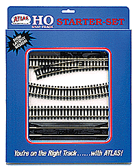Atlas - Snap Track Code 100 Starter Set - Nickel-Silver Rail, Black ...