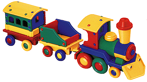 Train Enthusiast Vendors - Snappit Snap-Together Trainset - Loco w/2 ...