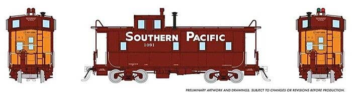 Rapido - SP Class C-40-3 Steel Caboose with Roofwalk - Ready to Run - Southern Pacific #1112 ...