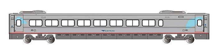 Bachmann - Spectrum "Acela" Streamlined Cars (Matching Locos #160-81949 ...