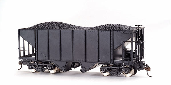 Bachmann - Spectrum(R) 2-Bay Steel Hopper - Unlettered (black) - 160-27998