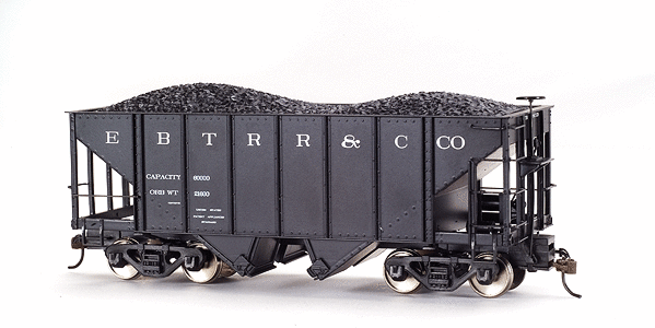 Bachmann - Spectrum(R) 2-Bay Steel Hopper; Package of 2 - East Broad Top (old lettering) - 160-27930