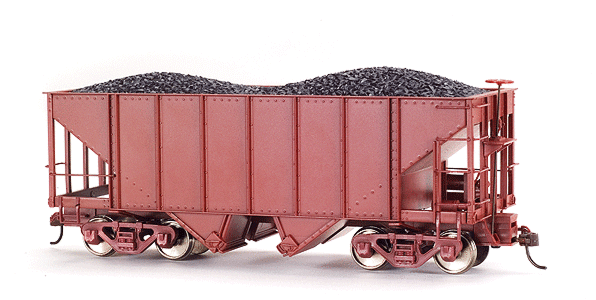 Bachmann - Spectrum(R) 2-Bay Steel Hopper; Package of 2 - Painted, Unlettered (Oxide Red) - 160 ...
