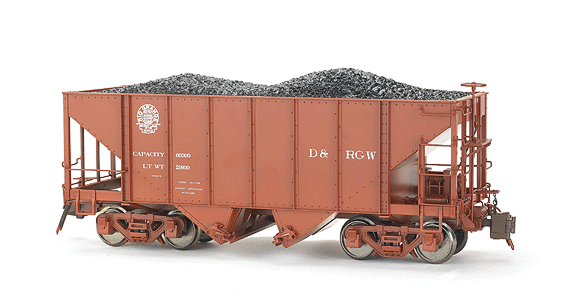 Bachmann - Spectrum(R) East Broad Top 2-Bay Steel Hopper 1:20.3 Scale - Denver & Rio Grande ...