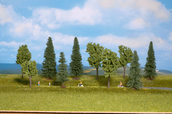 Noch - Standard Mixed Forest Trees - 3-3/8 - 5-1/2" 10-14cm pkg(10 ...